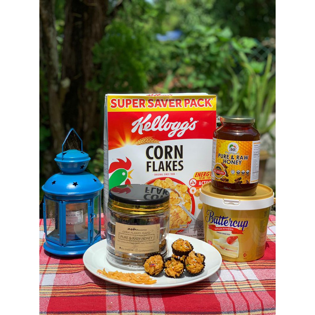 Cornflakes Madu Asli (Pure and Raw Honey Cornflakes) | Shopee Malaysia