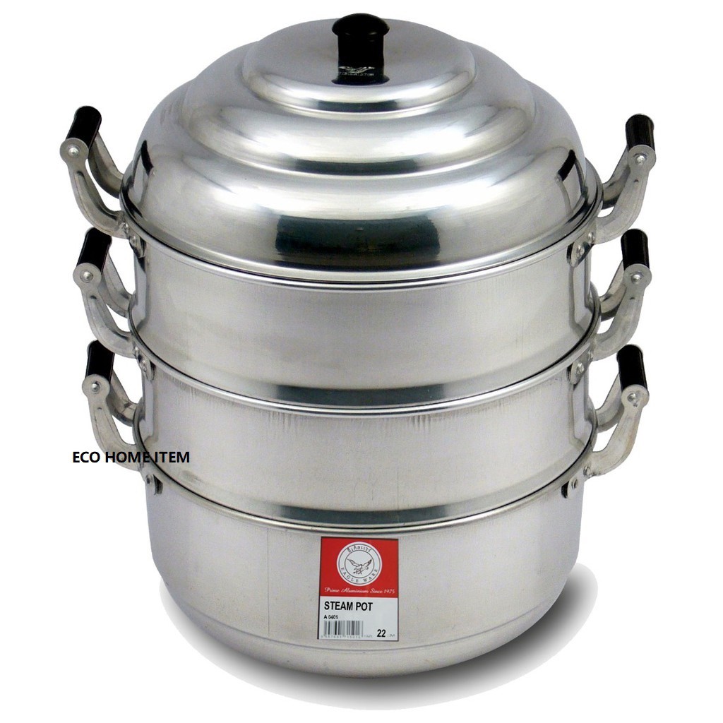 30 cm Aluminum Helang Eagle Ware Steam pot Steam Pot Kukus 铝 蒸笼 3 Layer ...
