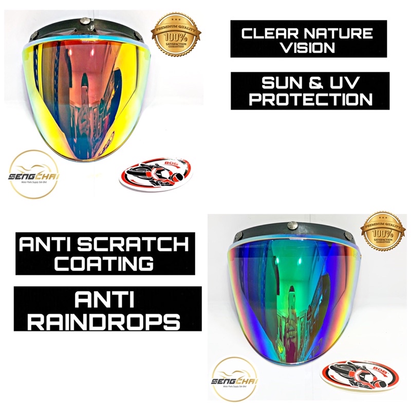 VISOR HELMET DESIGN Xdot X Dot REBORN REVO 3 BUTTON BOB MS 88 SGV TAJAM ...