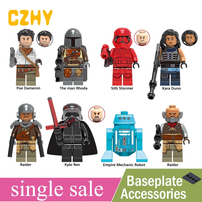 STARS WARS Figure Toys Yoda Empire Mechanic Robot Poe Dameron Sith ...