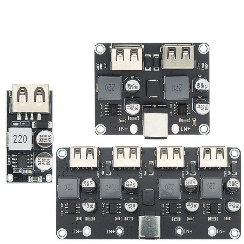 USB QC3.0 QC2.0 USB DC-DC Buck Converter Charging Step Down Module 6-32V 9V 12V 24V to Fast ...