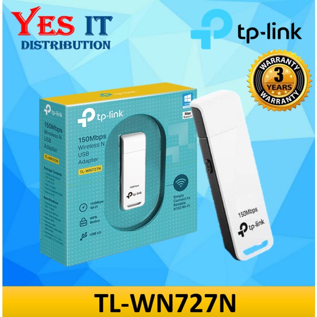 TP-Link TL-WN727N 150Mbps Wireless N USB Adapter | Shopee Malaysia