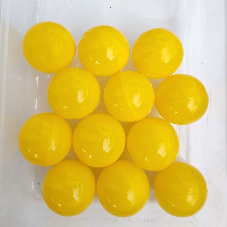 12pcs 30mm / 32mm Solid Color Empty Plastic Ball for Games Lucky Draw ...
