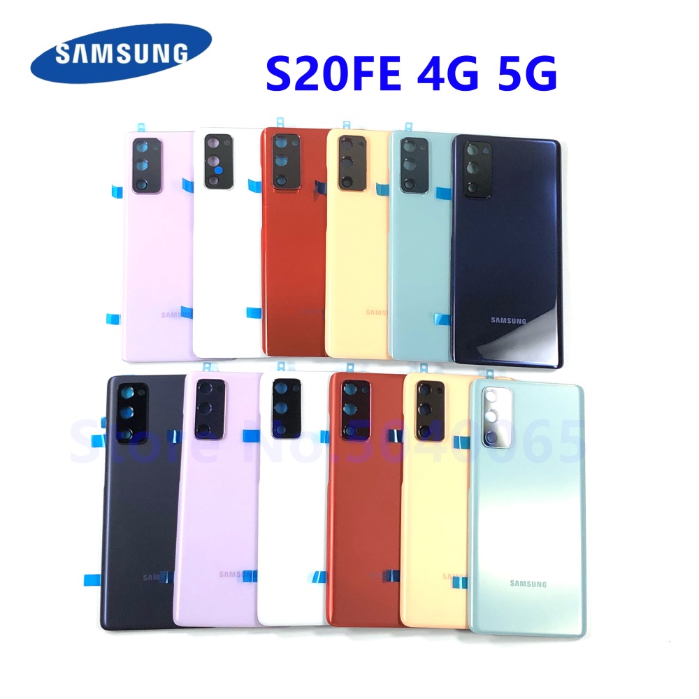 For SAMSUNG Galaxy S20FE 4G 5G S20 FE Back Cover Battery Plastic Door ...