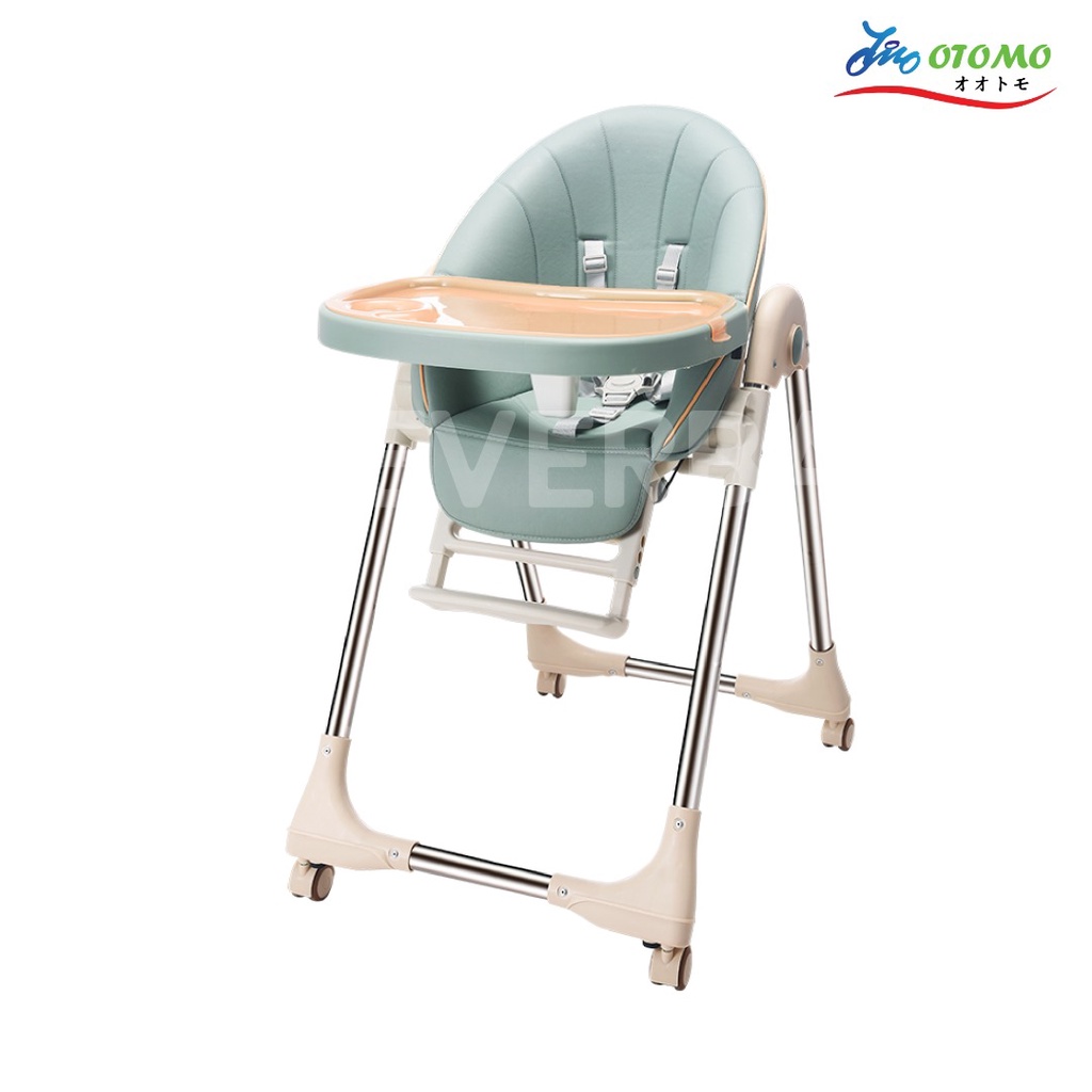 Otomo Foldable Baby Highchair with Egg Shaped Design Adjustable High ...