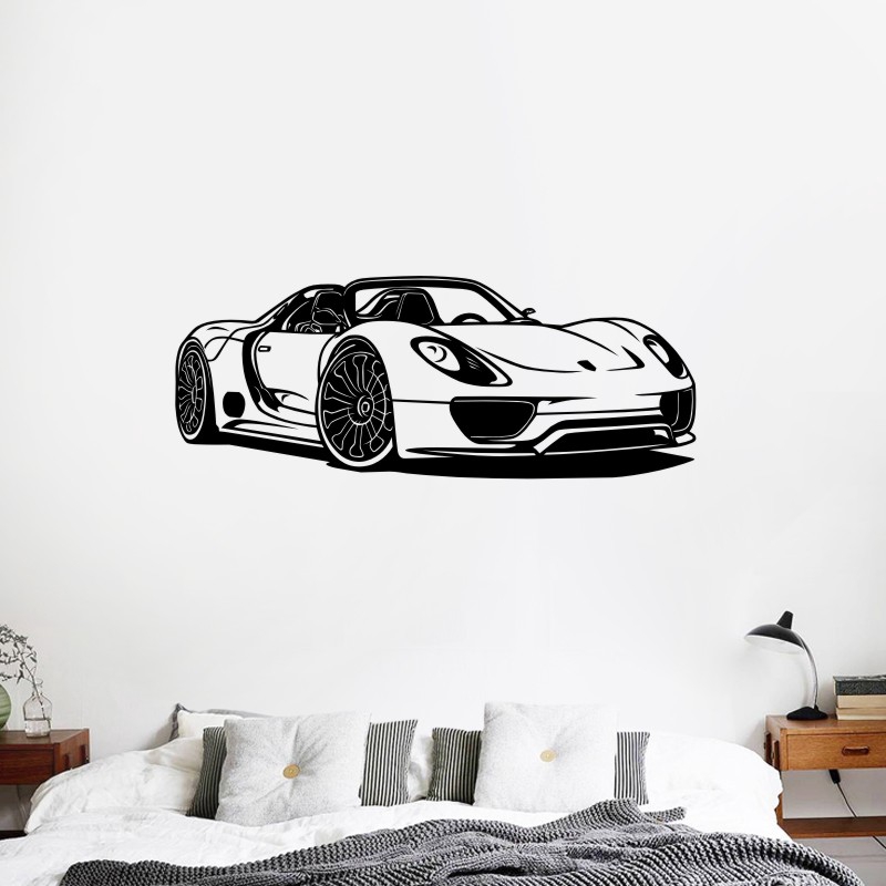Sports Car Sticker Vehicle Racing Decal Classic Cars Posters Vinyl Wall ...