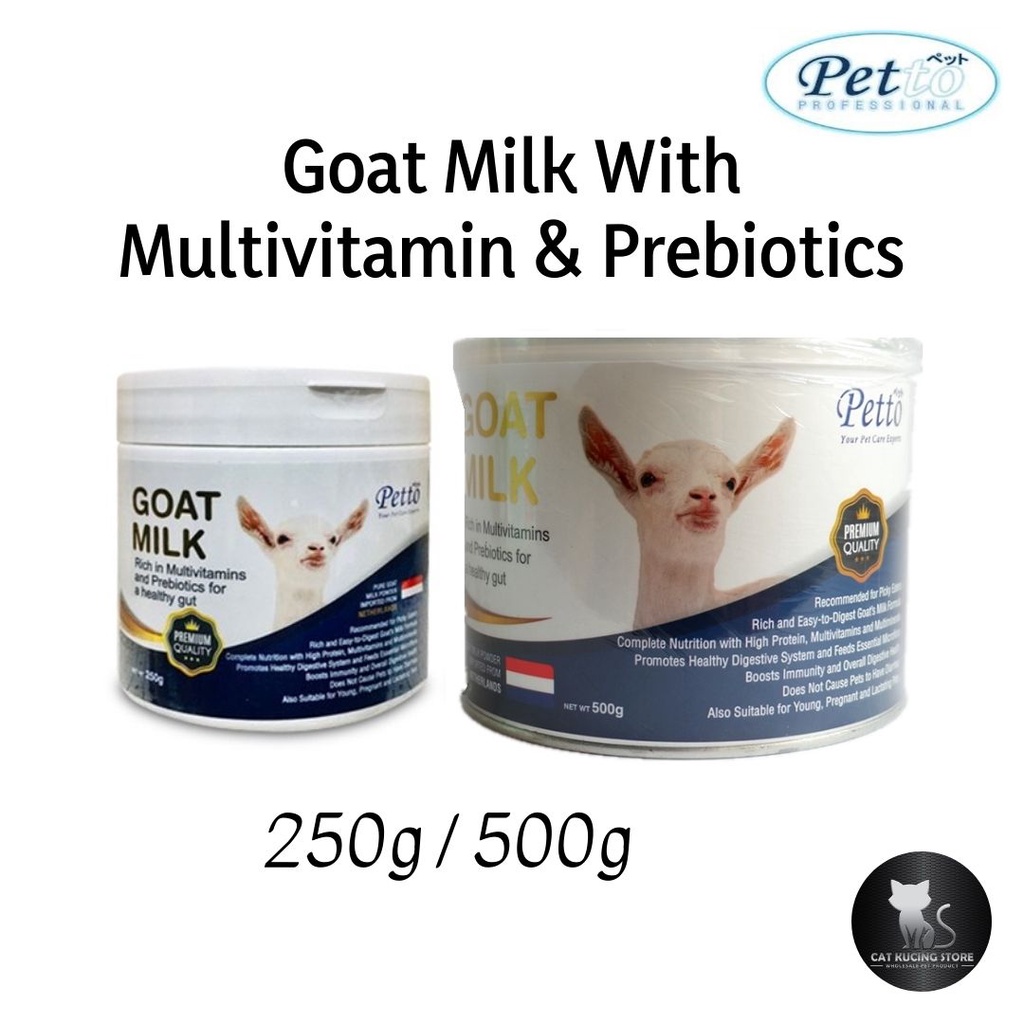 Petto Goat Milk With Multivitamins & Prebiotics / Glucosamine For Cats ...