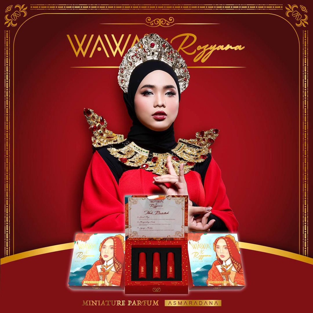 Wawa X Rozyana mini EDP 3 in 1 Asmaradana perfume | Shopee Malaysia