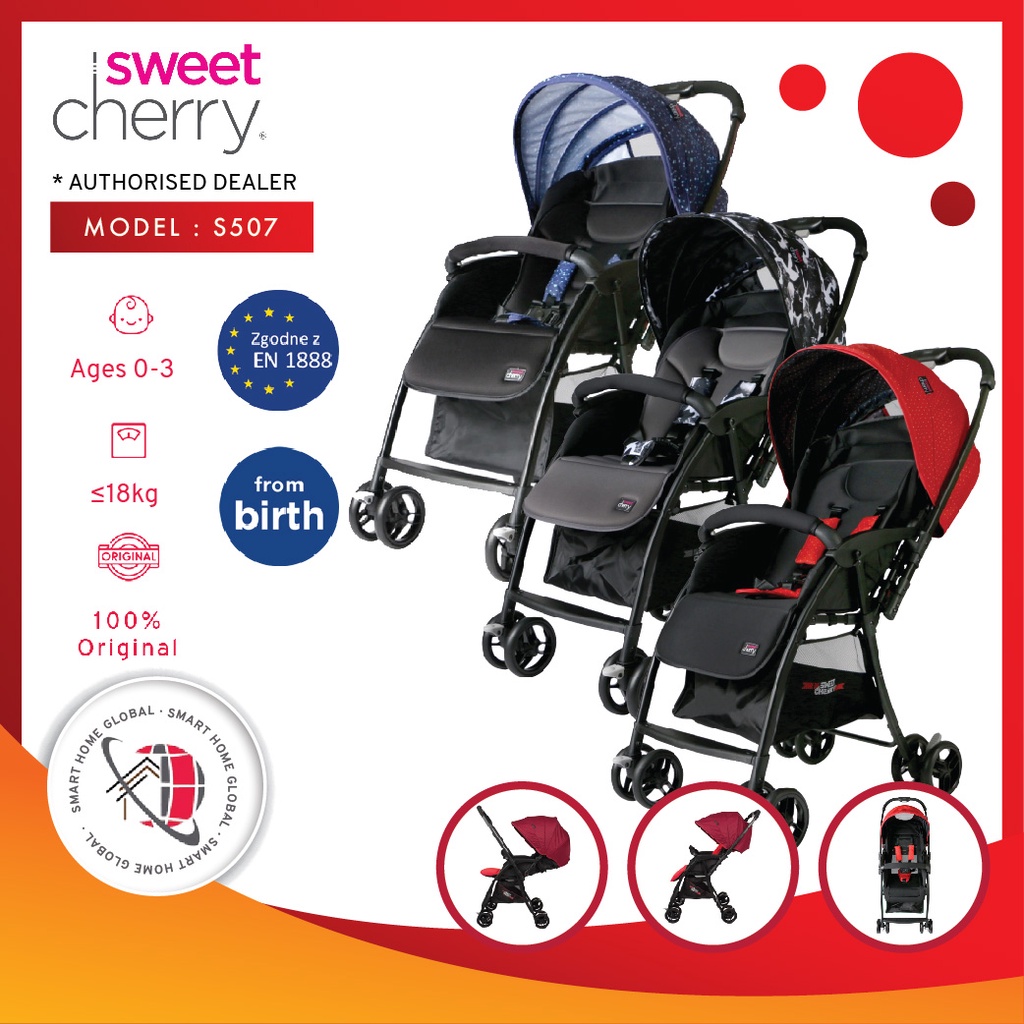 Sweet Cherry S507 Akira Stroller | Shopee Malaysia