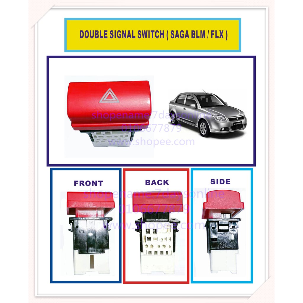PROTON SAGA BLM /FLX ( DOUBLE SIGNAL SWITCH ) | Shopee Malaysia