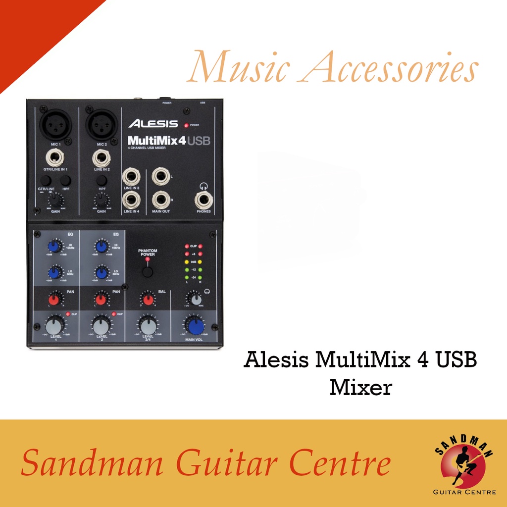 Alesis MultiMix 4 USB Mixer | Shopee Malaysia