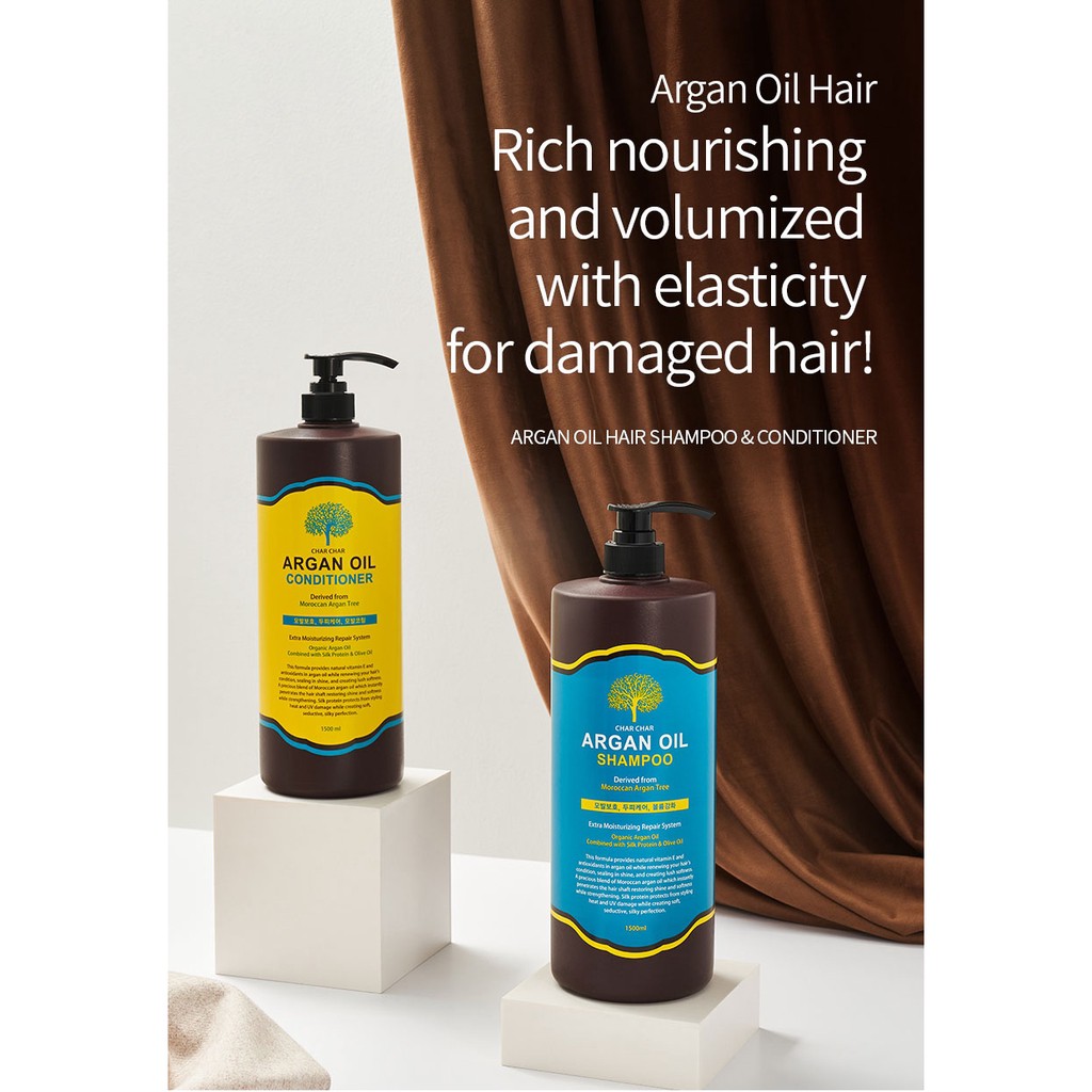 EVAS Char Char Argan Oil Shampoo 1500ml | Shopee Malaysia