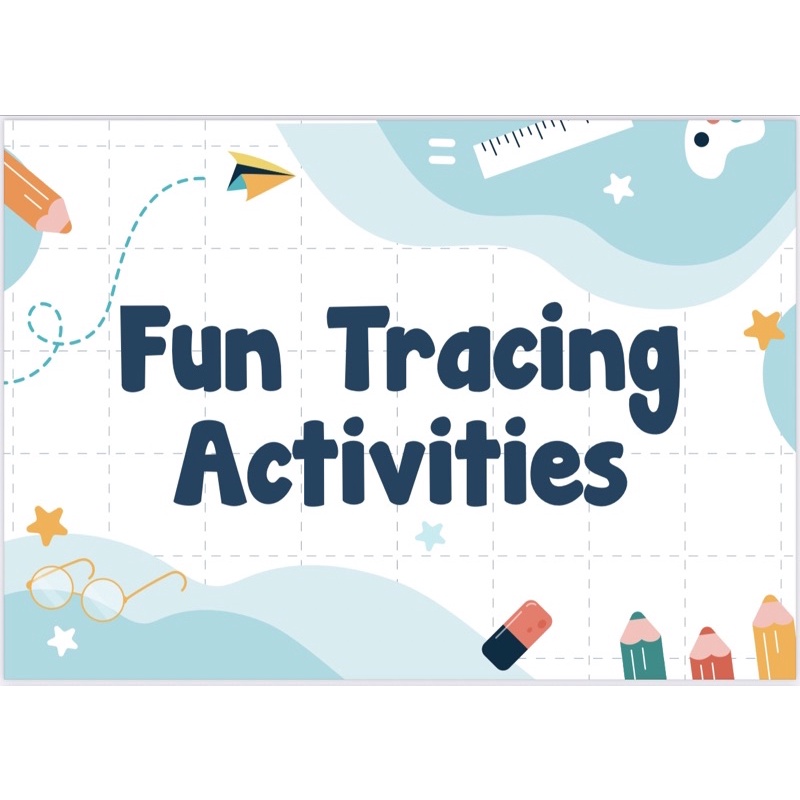 FUN TRACING WORKSHEETS ( REUSABLE ) | Shopee Malaysia