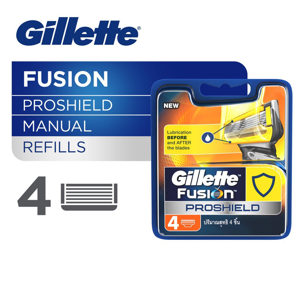 【READY STOCK)】Gillette Fusion Proshield Refill (4 Pcs) | Shopee Malaysia