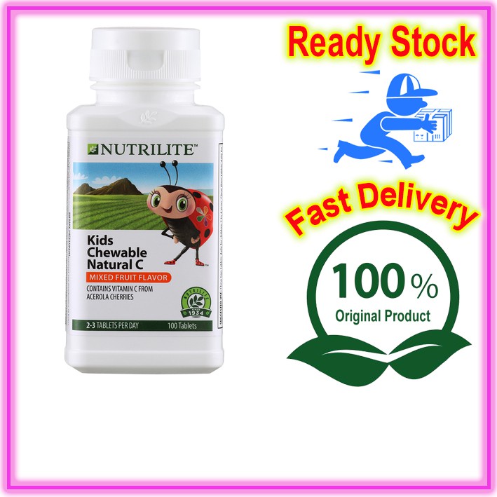 Nutrilite Kids Chewable Natural-C 100 tablets/ Nutrilite Kids Vitamin C ...