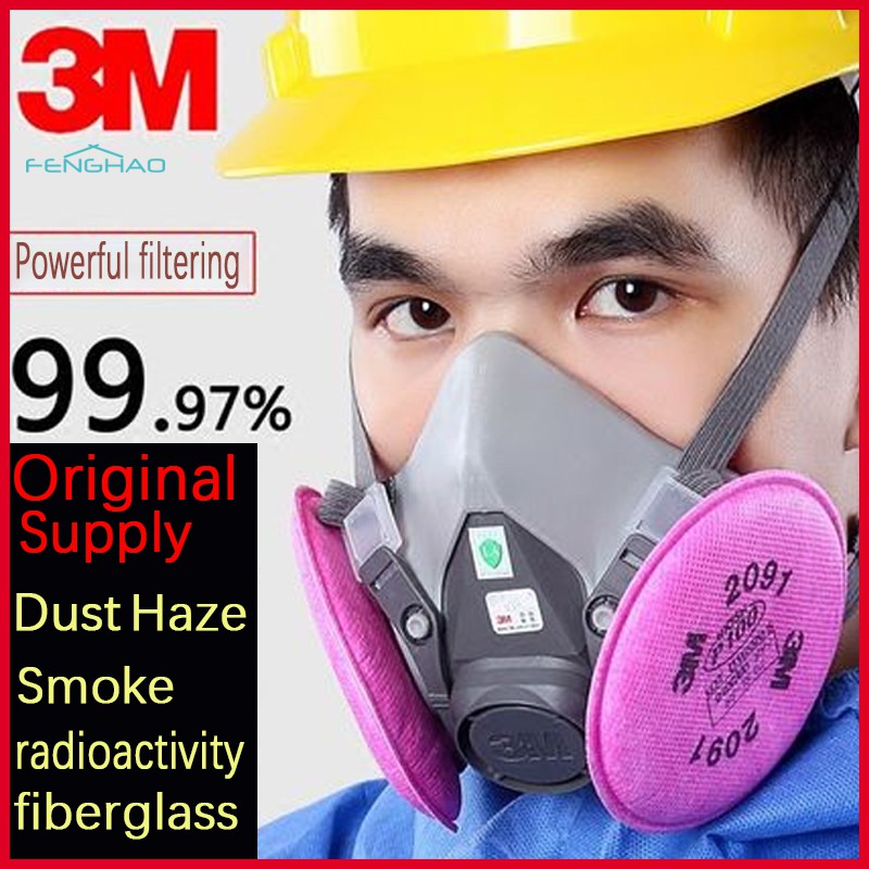 3M 6200 Masks Half Mask Respirator Organic KN95 Face Protection Dust ...