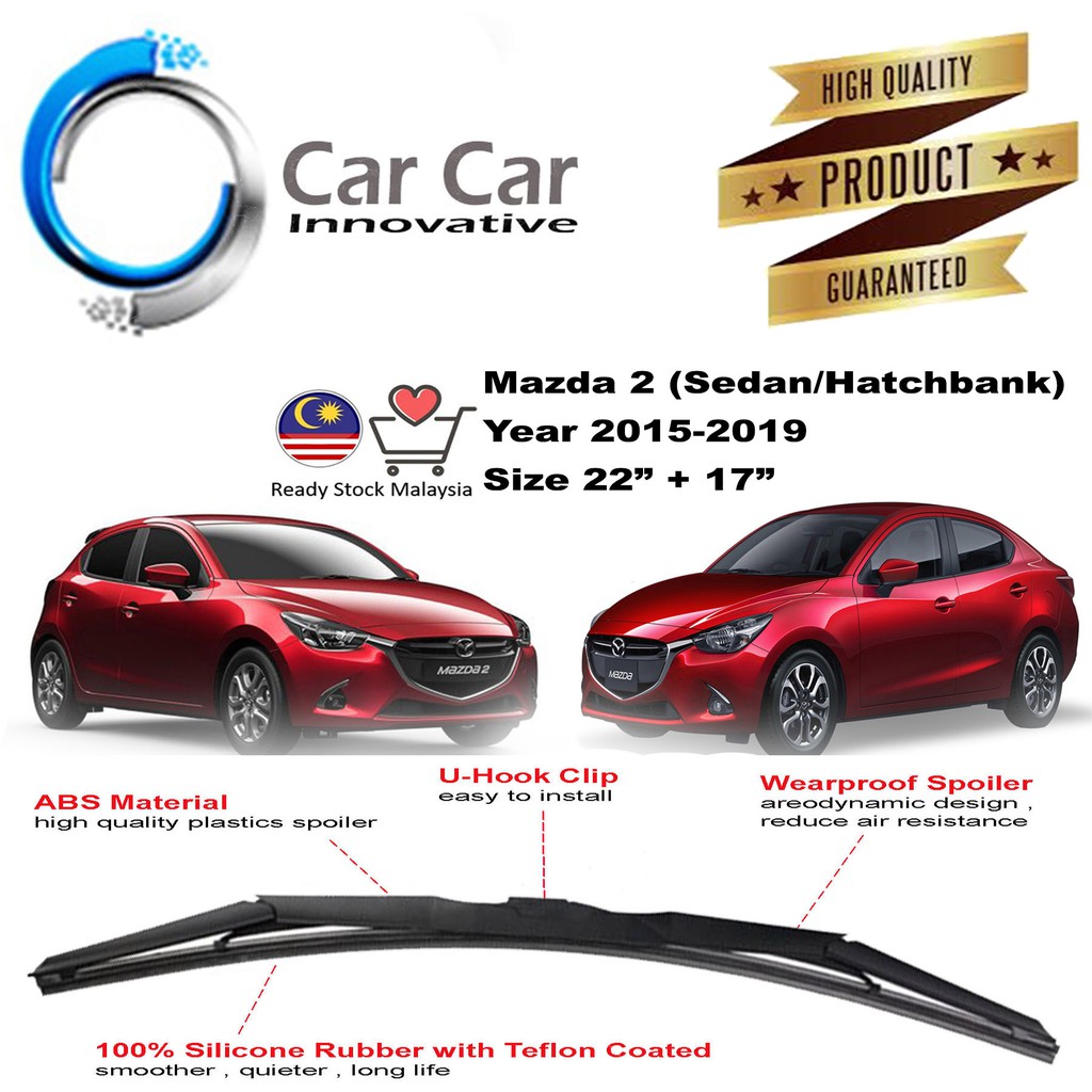 2015 Mazda 6 Wiper Blade Size