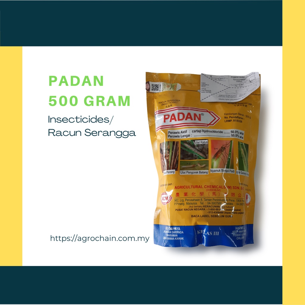 ACM - PADAN - 500 GRAM (RACUN SERANGGA//INSECTICIDES) mengawal bena perang bena hijau bena ...