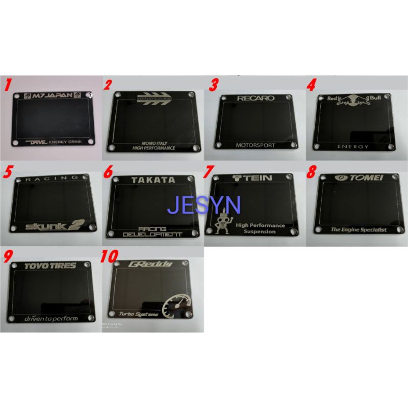 SANDLAST ACRYLIC ROAD TAX STICKER HOLDE -PERFORMANCE M7 DRIVE MOMO ...