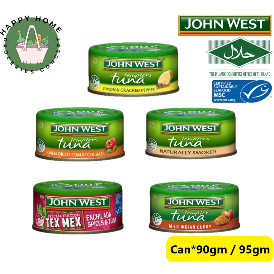 John West Tuna Canned EnchiladaSpices/NaturalSmoke/Lemon&CrackedPepper ...