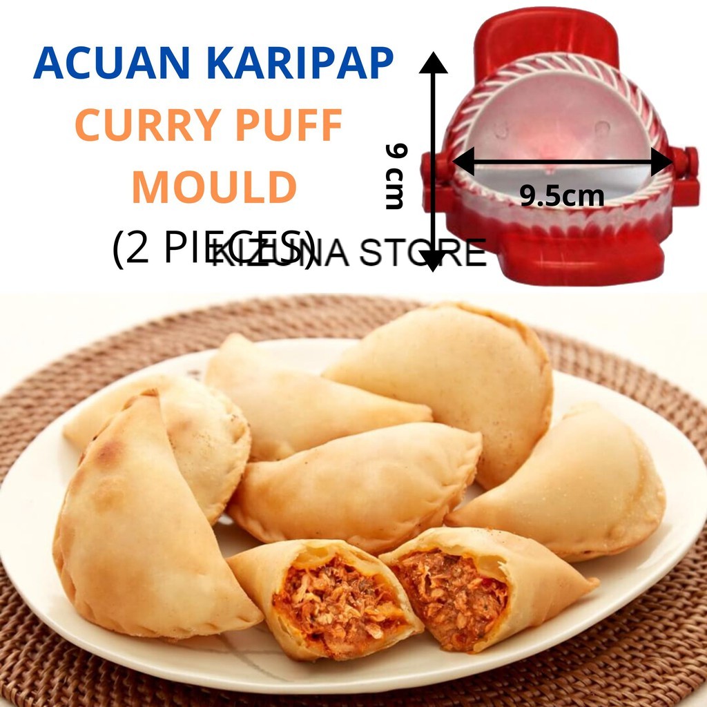 MALAYSIA STOCK- 2 Pieces 9cm Curry Puff Mould / 2 Acuan Karipap 9cm ...