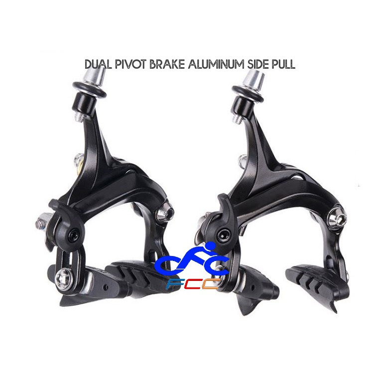 Bicycle Dual Pivot Brake Aluminum Side Pull Brake Caliper Fixie Road ...