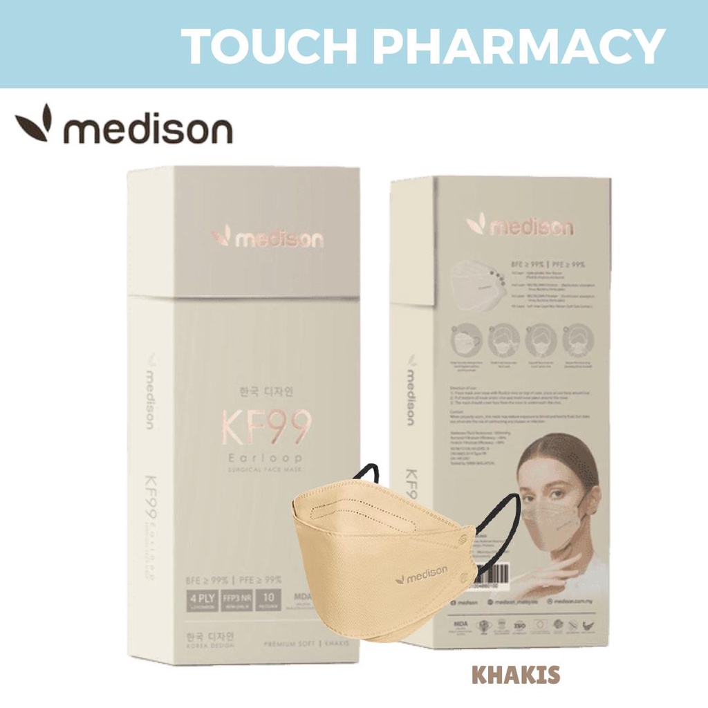 MEDISON KF99 ADULT Face Mask /Korean Standard/Korean Design 10's/BOX ...