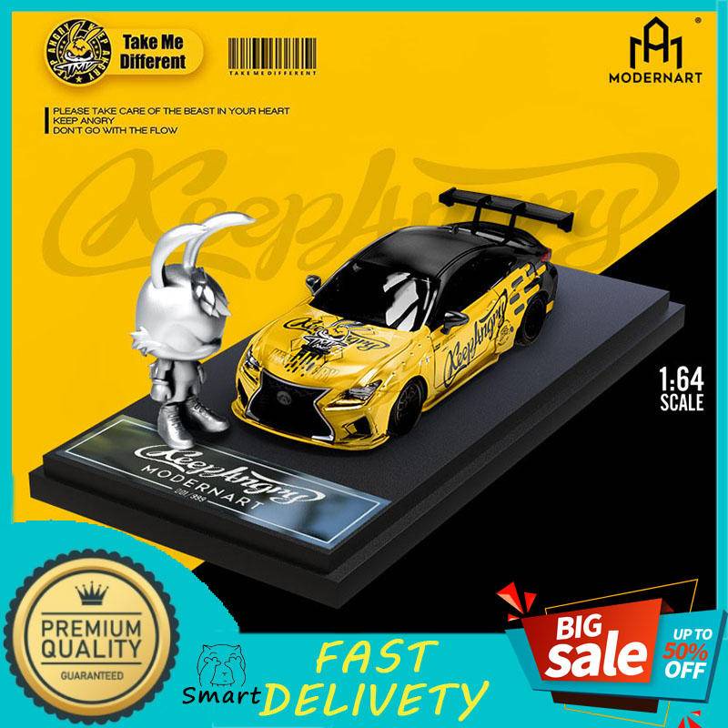 ModelArt 1:64 Lexus RCF modified rabbit head supercar Die-casting Car ...