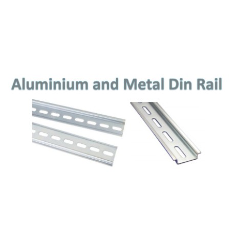 1 Meter Aluminium and Metal Din Rail / Din Mounting Rail | Shopee Malaysia