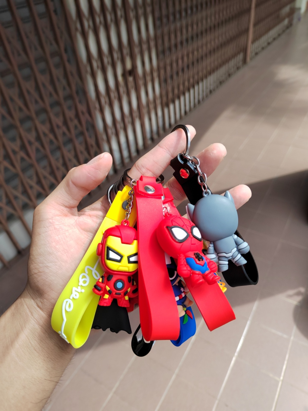 [Ready Stock] High Quality Silicone Avengers Marvels Keychain Marvels ...