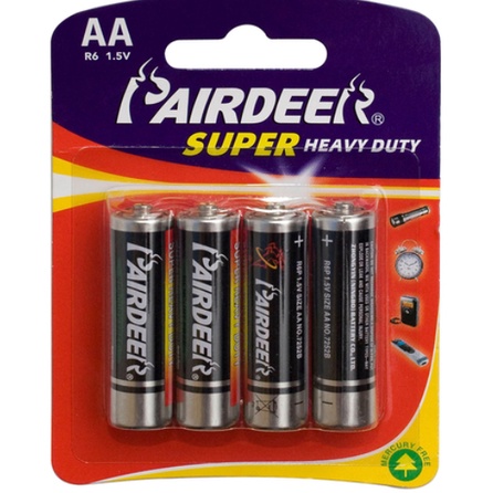 Pairdeer - Super Heavy Duty - AA Battery - 1.5V | Shopee Malaysia