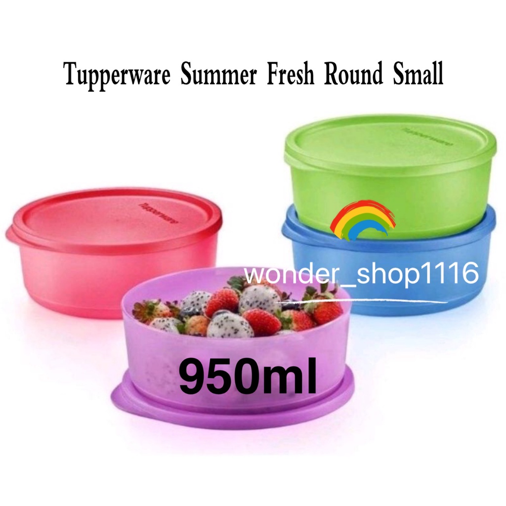 Tupperware Summer Fresh Round Small (1pc/4pcs) | Shopee Malaysia