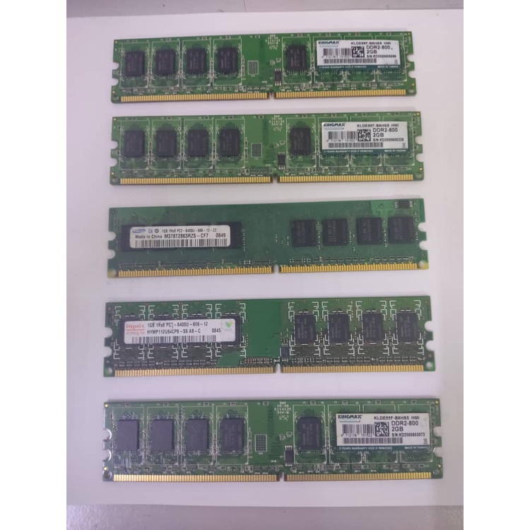 Mix Brand Ram - 2GB 1GB DDR2 PC Desktop Memory 667 800 Mhz | Shopee ...