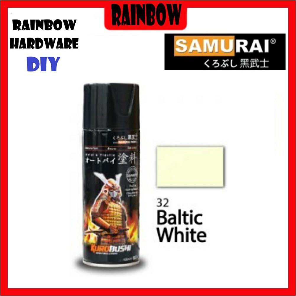 SAMURAI 32# AEROSOL SPRAY PAINT BALTIC WHITE - 400ML (SABAH DAN SARAWAK ...