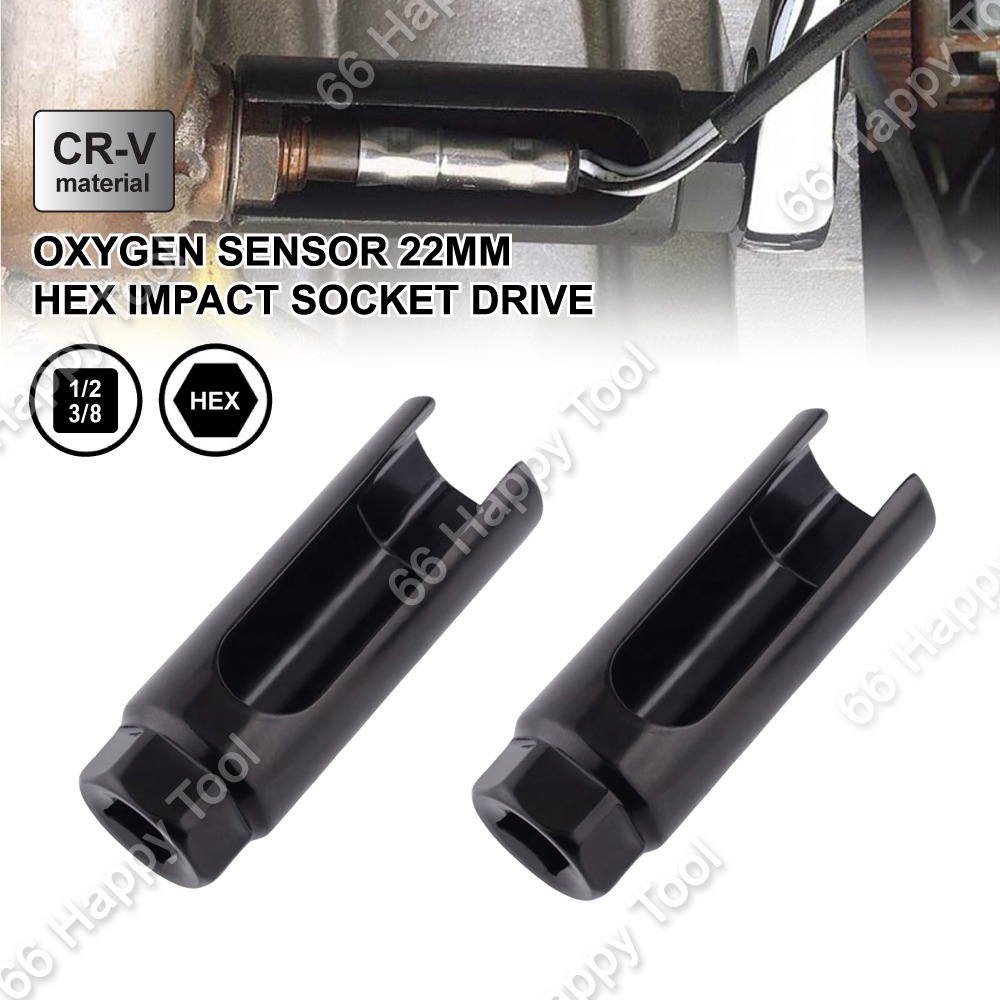 Automotive Universal 1/2" 3/8" Inch CR-V Oxygen Sensor Socket Drive ...