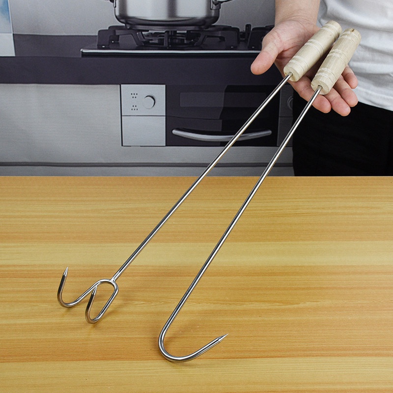 [Ready Stock] Stainless Steel J Hook Boning Meat Roast Duck Stove BBQ ...