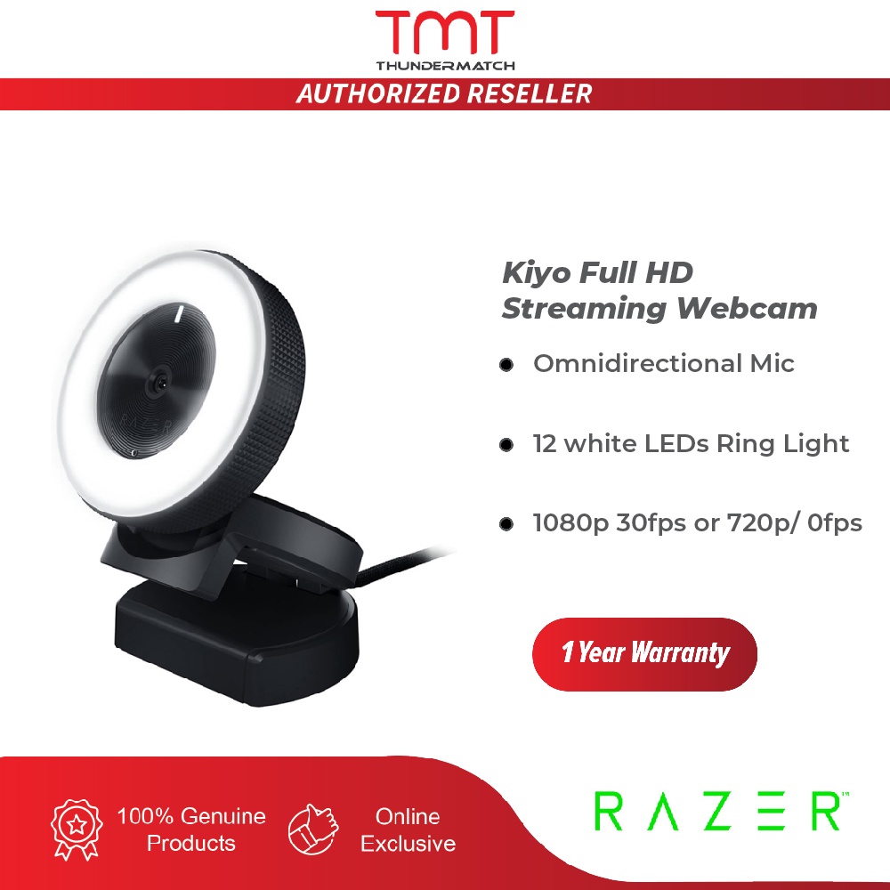 Razer Kiyo / Kiyo X / Kiyo Pro USB Webcam - for Full HD Streaming ...