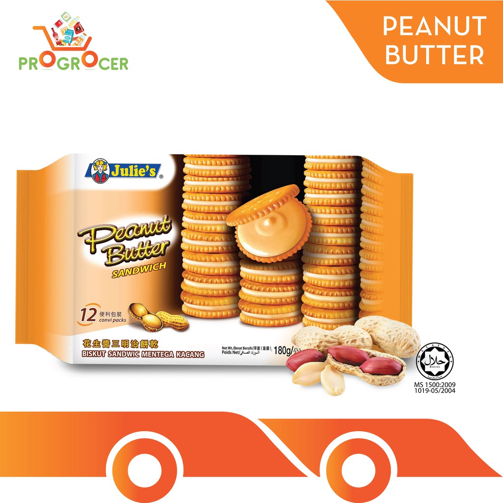 JULIE'S Peanut Butter Sandwich 180g | Shopee Malaysia