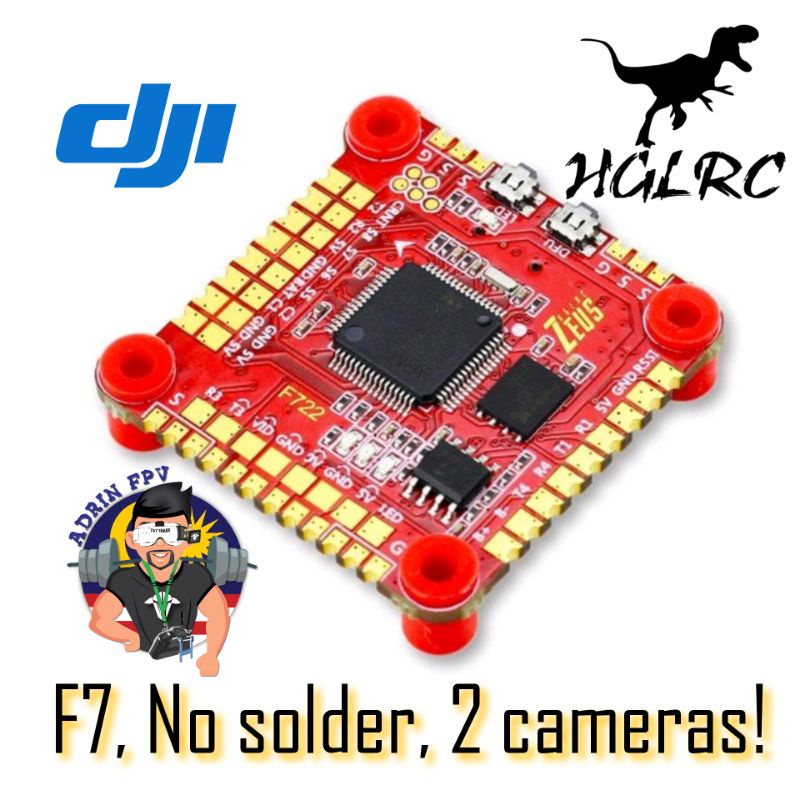HGLRC DJI Zeus F722 3-6S F7 Flight Controller Betaflight | Emuflight ...