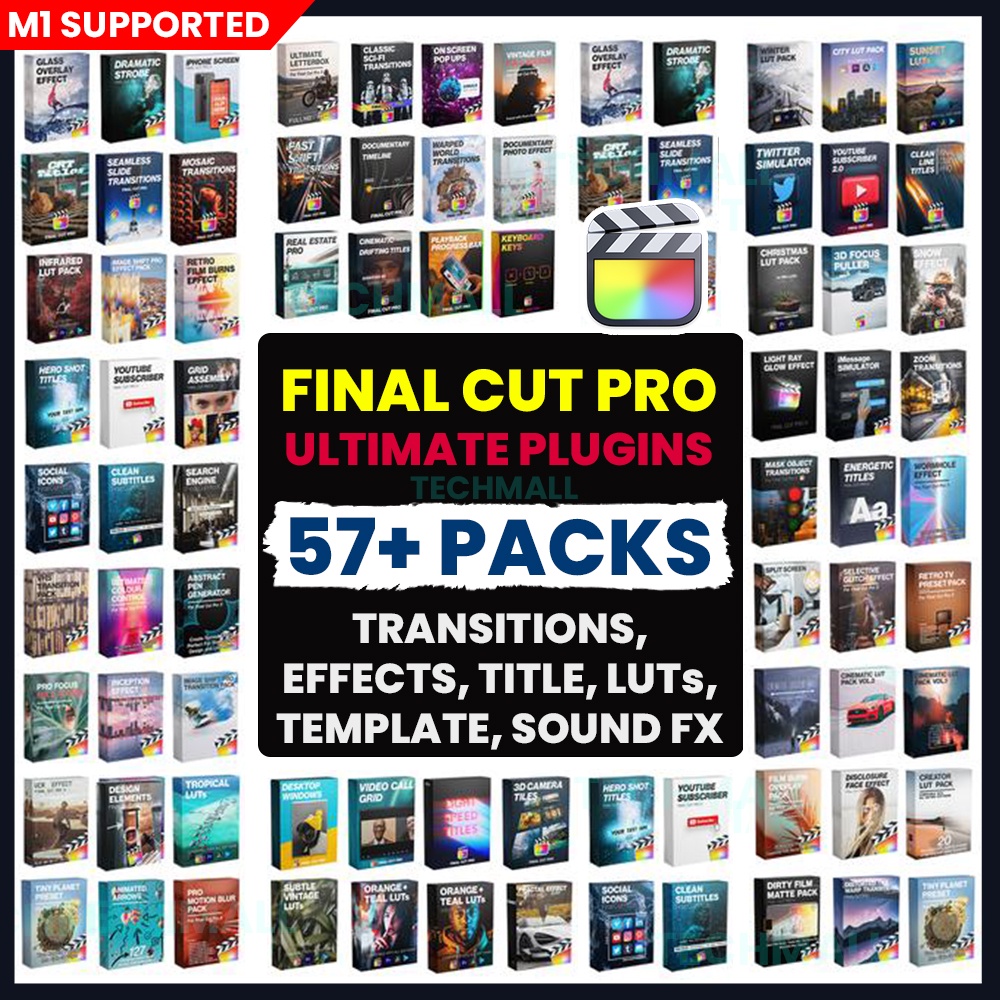 Final Cut Pro Ultimate Bundle | Transitions, Titles, Effects, LUTs ...