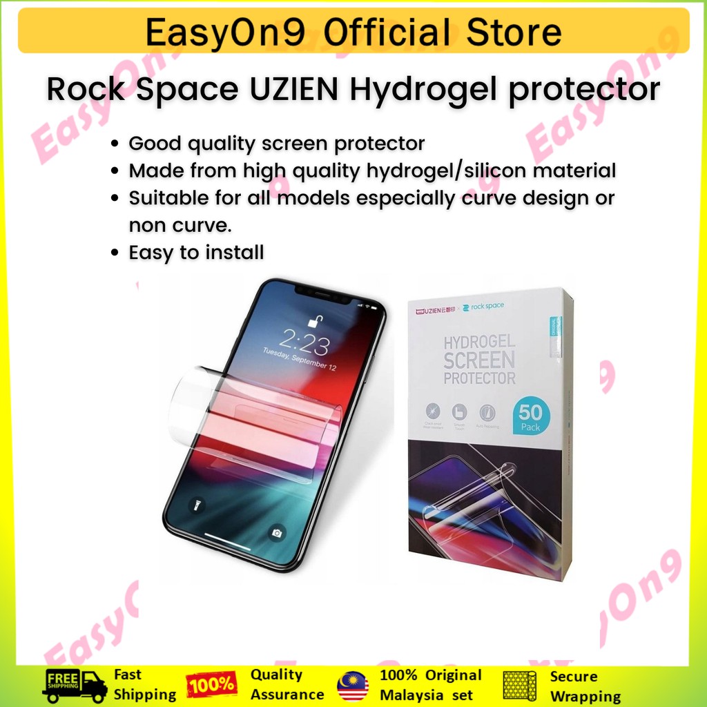 Rock Space UZIEN Hydrogel Screen Protector (ALL MODELS PHONE AND ...
