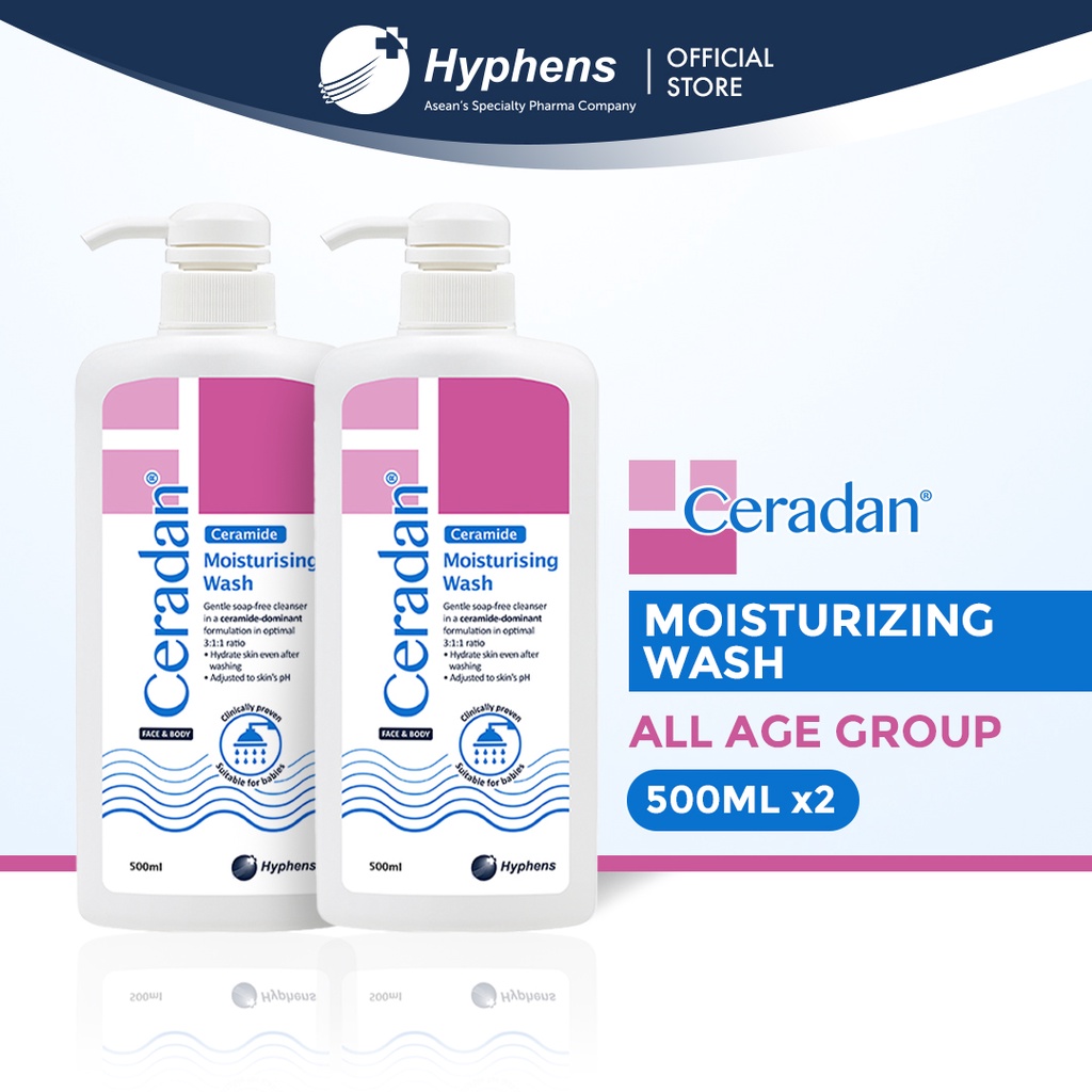Ceradan Moisturising Body Wash (500ml x 2) | Shopee Malaysia
