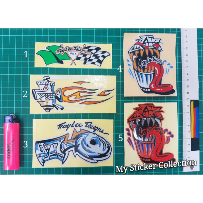 Troy Lee Designs / TLD Sticker Cutting Overlapping Reflective #tld # ...