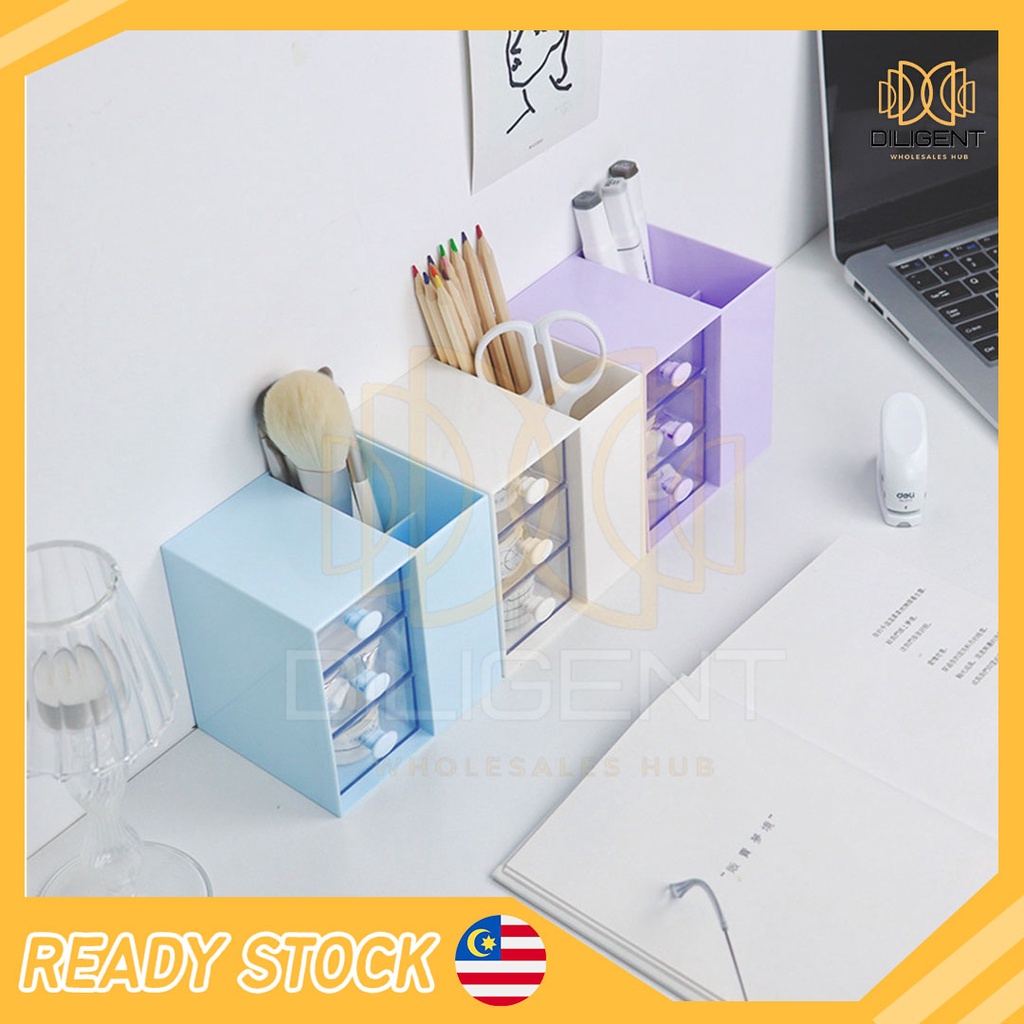 【D160 READY STOCK】Ins Creative Desktop Storage Box Multifunctional ...
