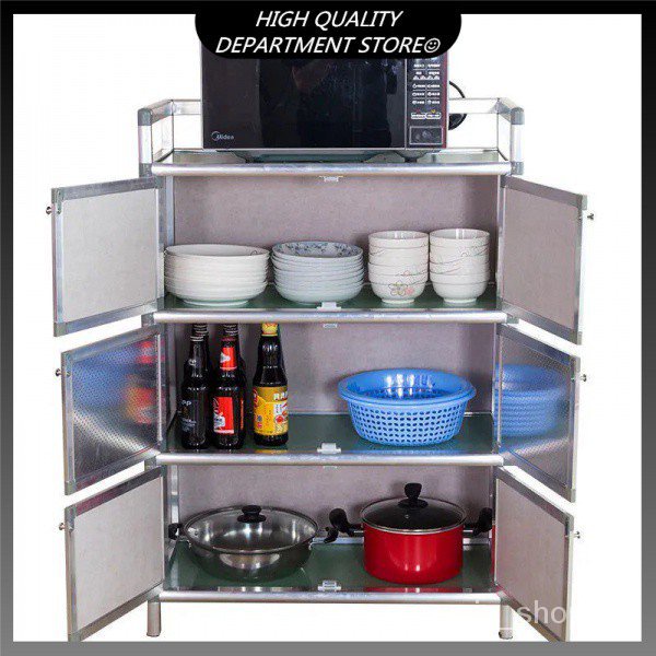 Aluminum Alloy Cupboard Kitchen Cabinet Storage Cabinet / Almari ...