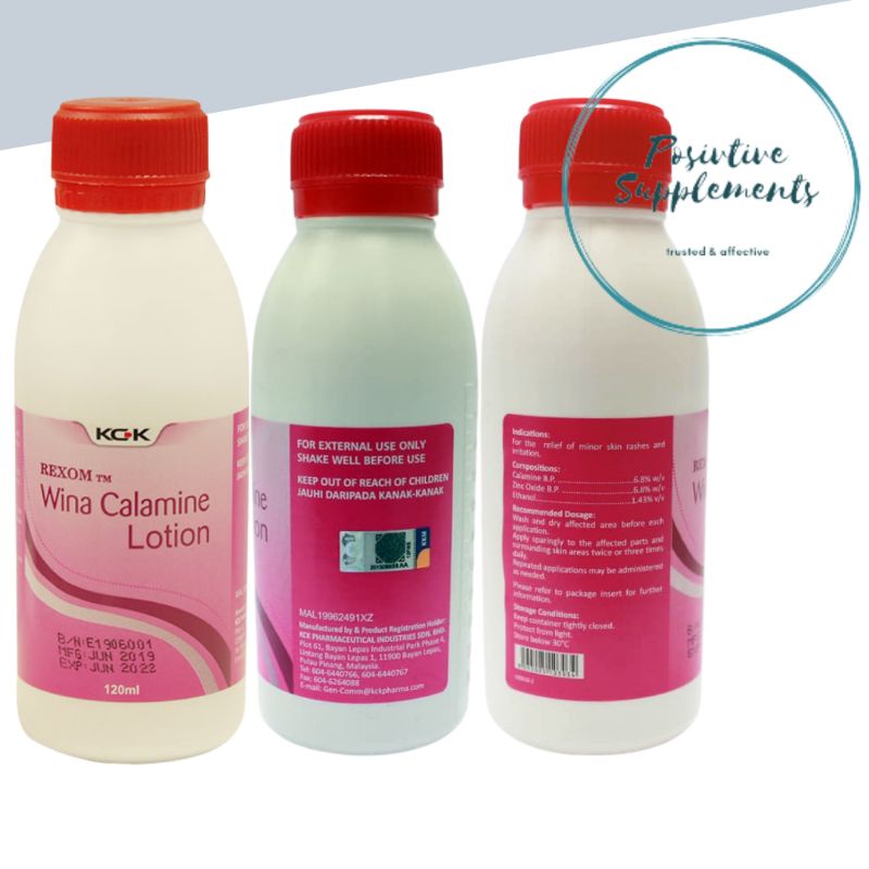 REXOM WINA CALAMINE LOTION 120ML KCK | Shopee Malaysia