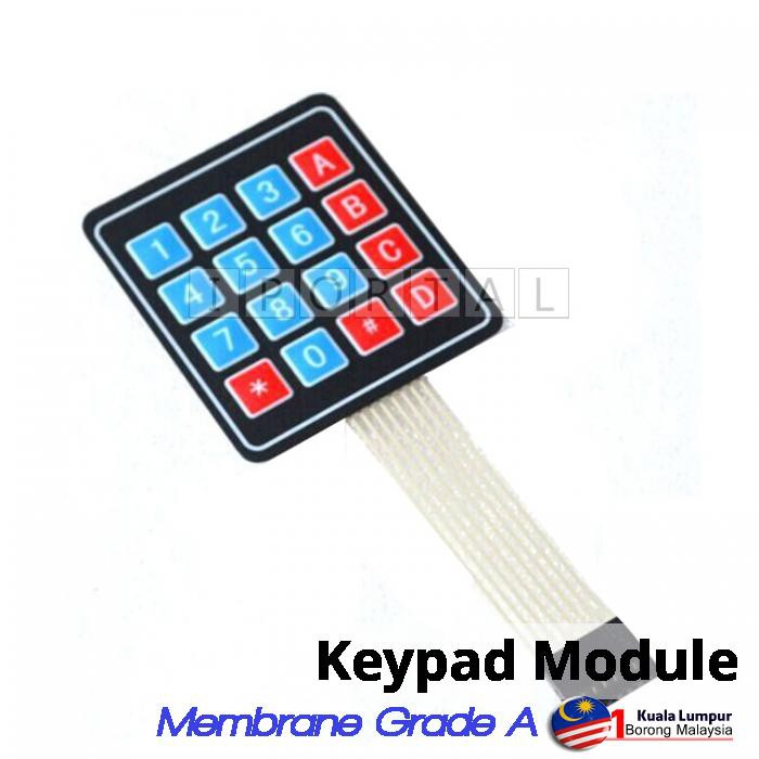4X4 Matrix Membrane Keypad for Robotic Arduino Rasberry | Shopee Malaysia