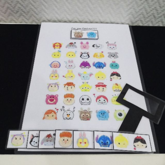 Tsum Tsum Can You Find Us? Montessori Early Learning Busy Bag Book Toy ...