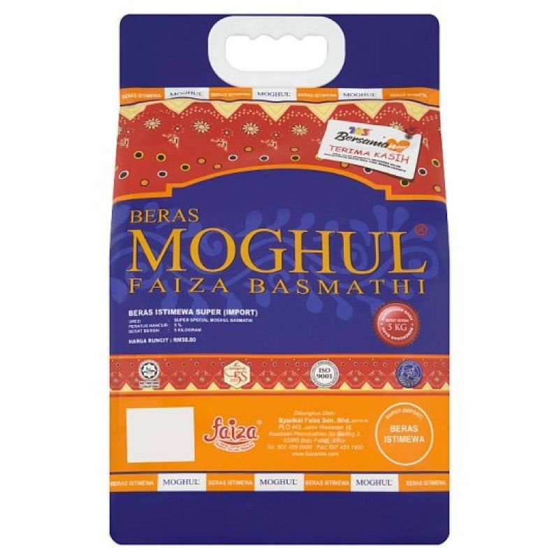 Beras Moghul Faiza Basmathi 5kg | Shopee Malaysia