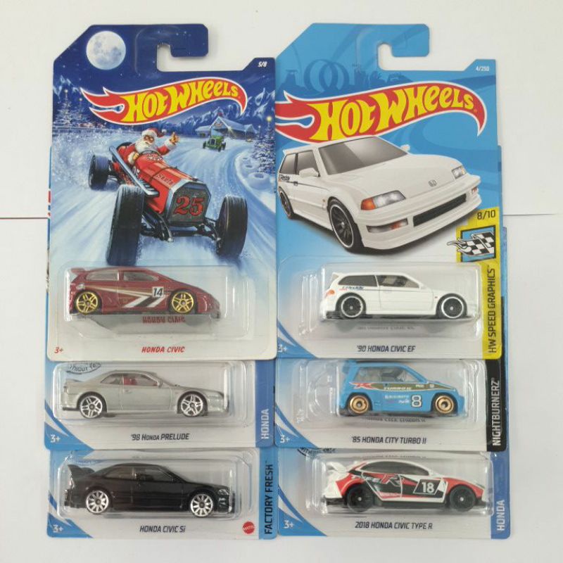 Hotwheels Honda EF GReddy Civic Holiday Hot Rods City Turbo ii Factory ...